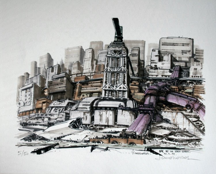Beautifully Crafted THE FIFTH ELEMENT Concept Art by Jean-Claude ...