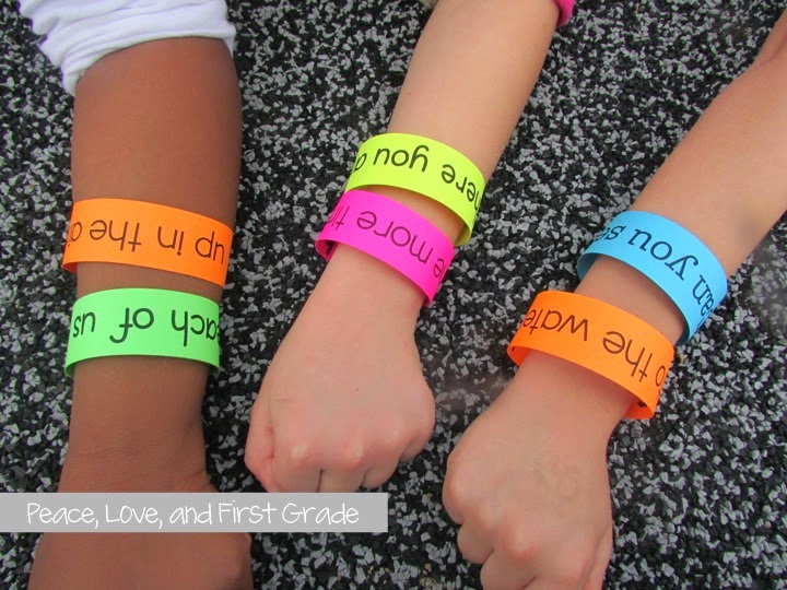 SIGHT WORD FLUENCY BRACELETS | Peace, Love, and First Grade
