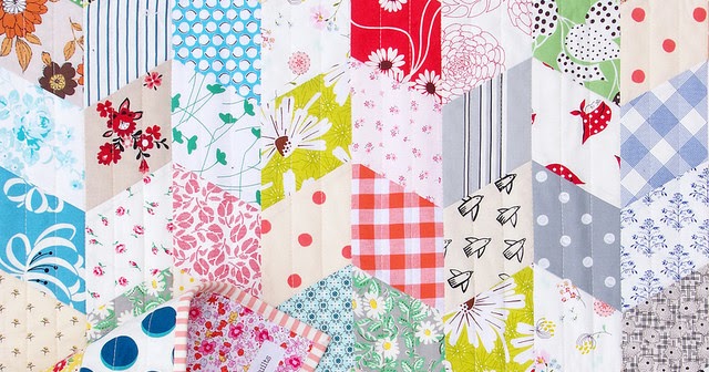 Red Pepper Quilts: One Patch Quilt :: Diamonds