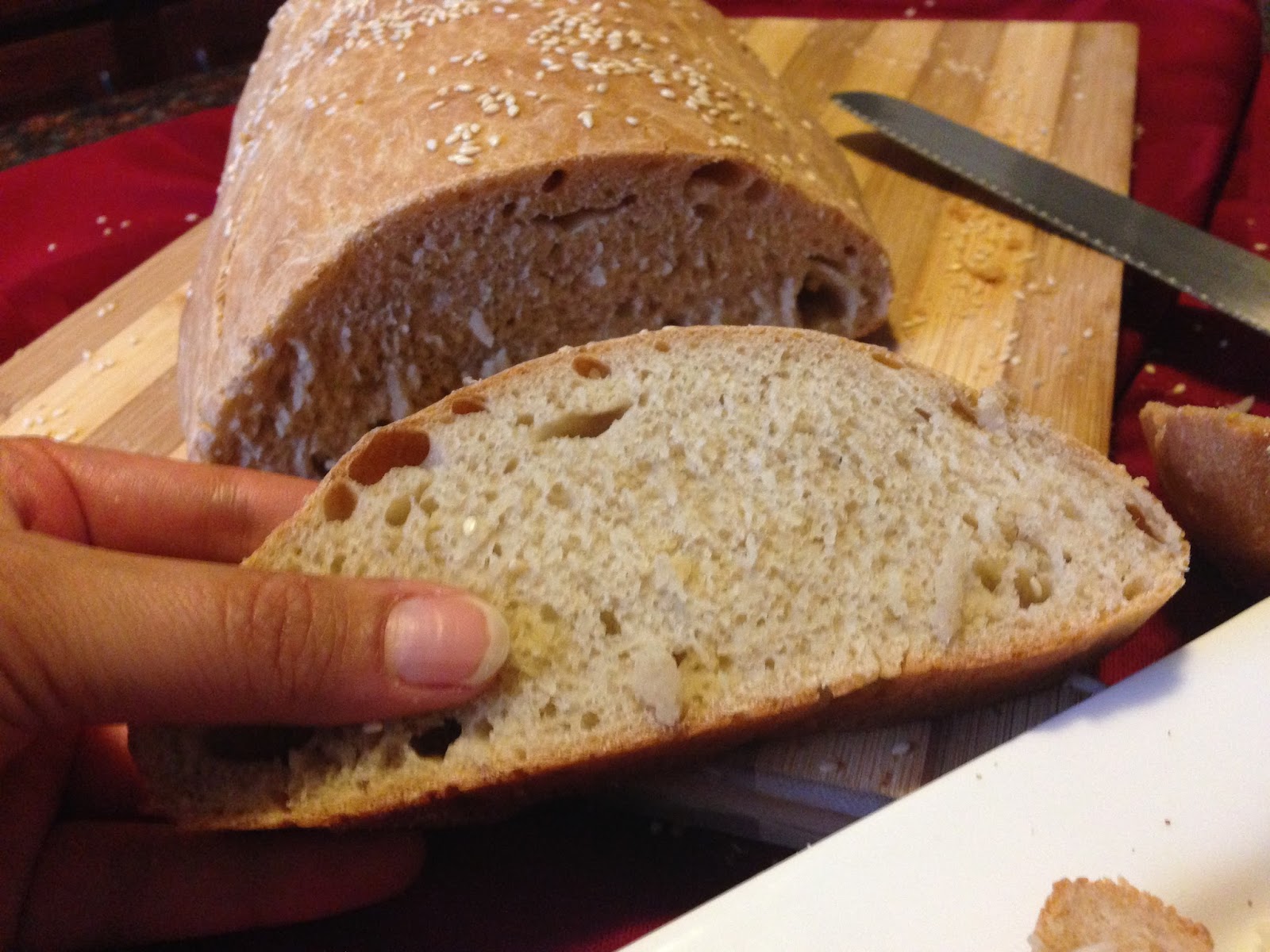 The Sizzling Pan: My very first...Homemade Italian Bread