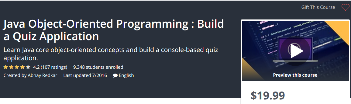 Chia Sẻ Khóa Học Java Object Oriented Programming Build A Quiz Application [khóa 9820 A] Nhà