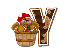 Alfabeto de galleta de jengibre metida en cesta. - Oh my Alfabetos!