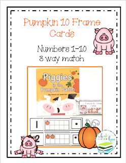 FREE PUMPKIN TEN FRAME CARDS ~ Book Units by Lynn