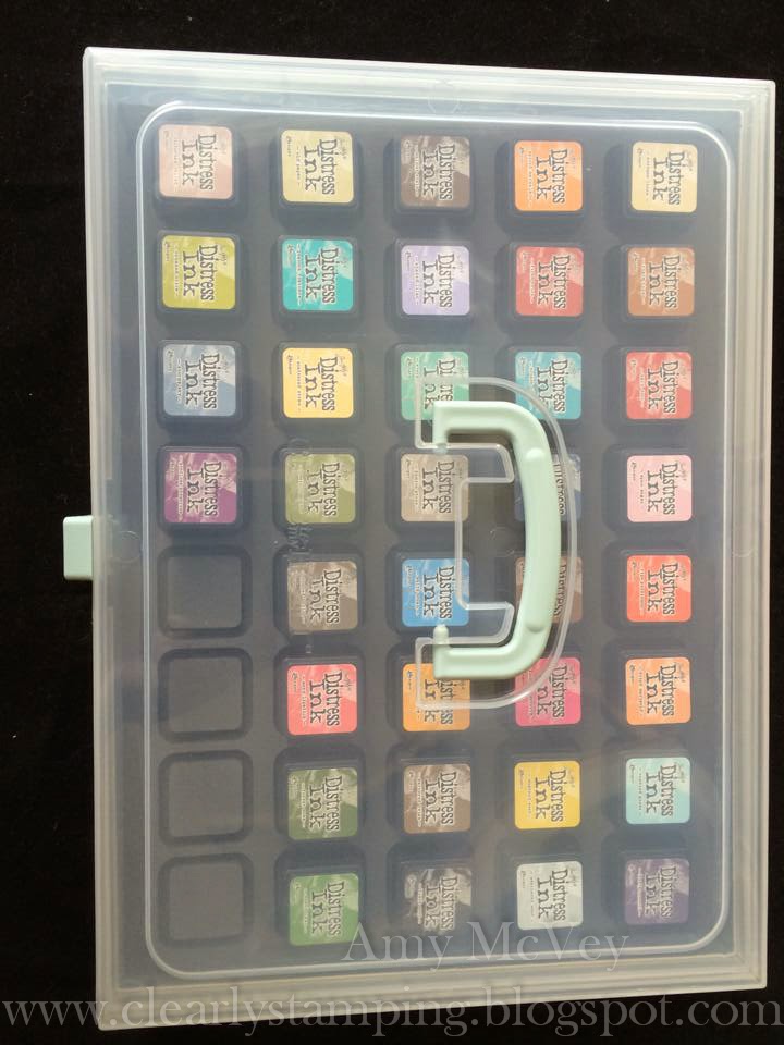 Clearly Stamping: Mini Distress Ink Storage using CTMH Organizers---UPDATED