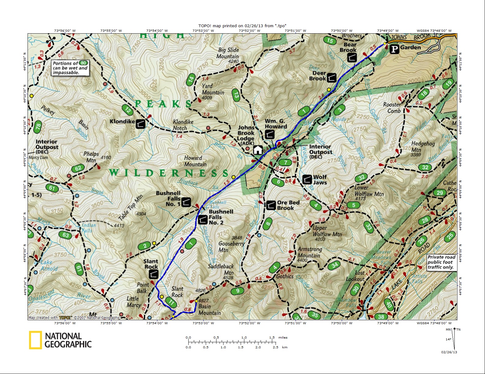 Off on Adventure: Haystack & Basin Mountains - 2/25/13