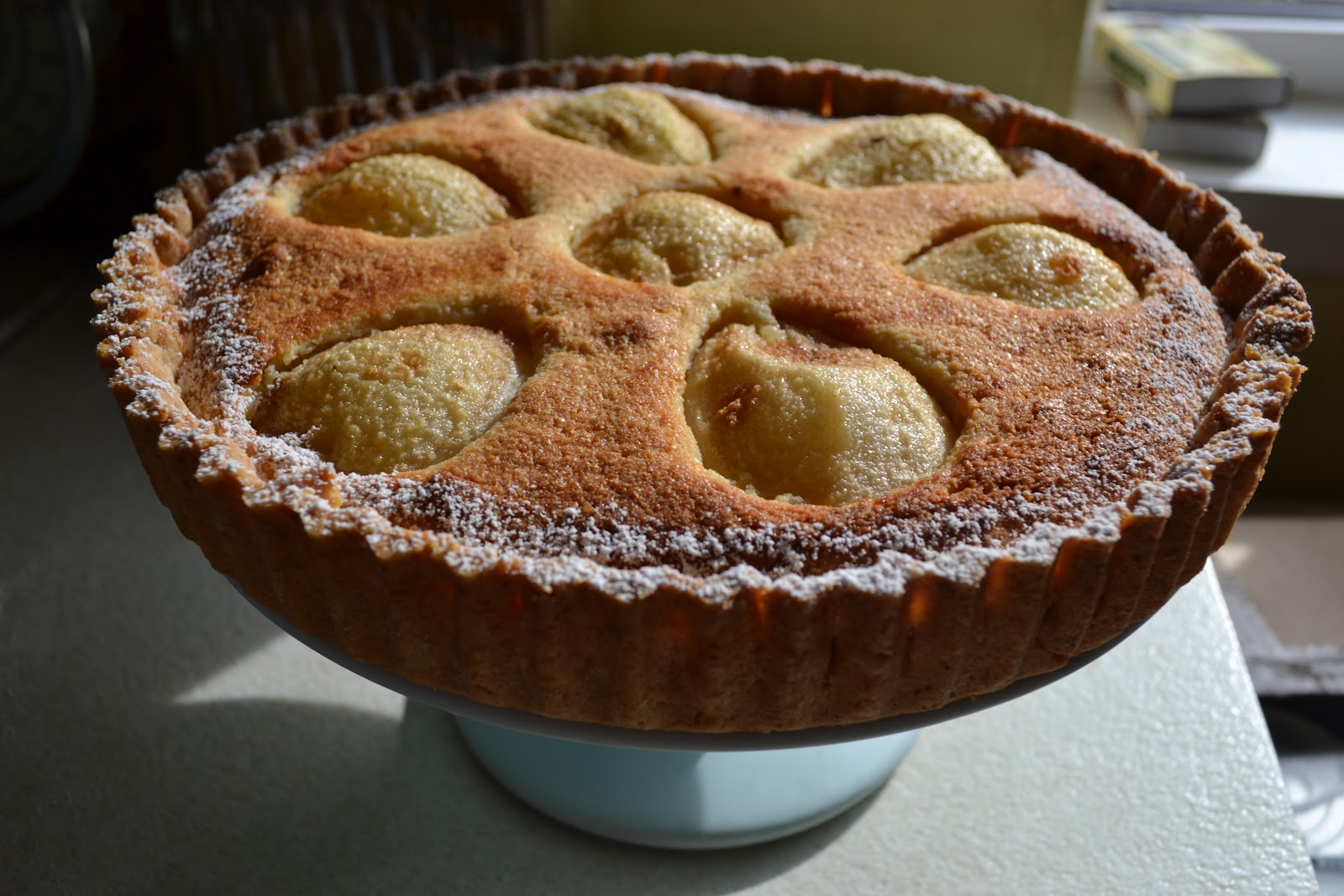 Fabulous Food: Pear, Almond & Amaretto Tart