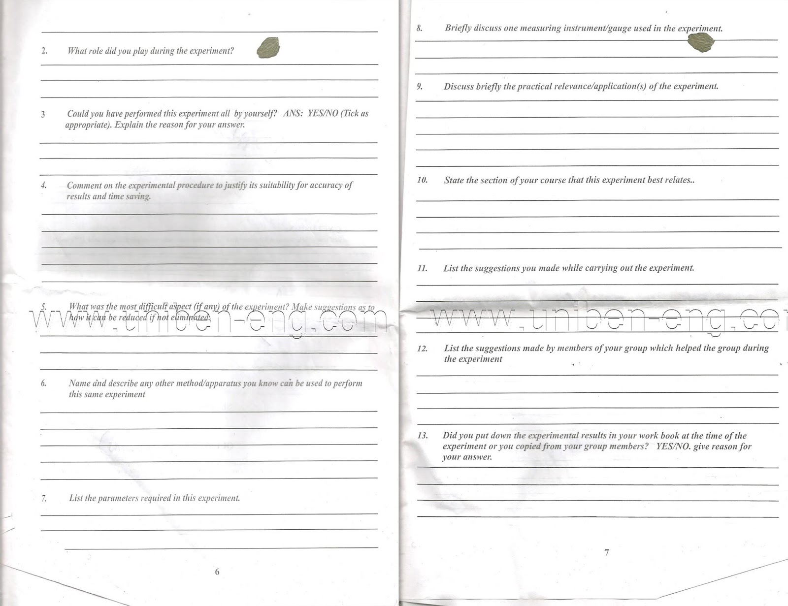 Step To Step Guide On How To Write Mechanical Laboratory Reports ...