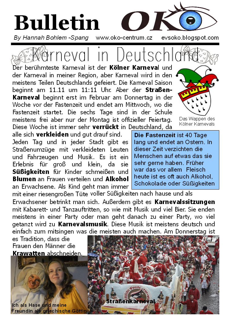 Deutsch Club: Bulletin