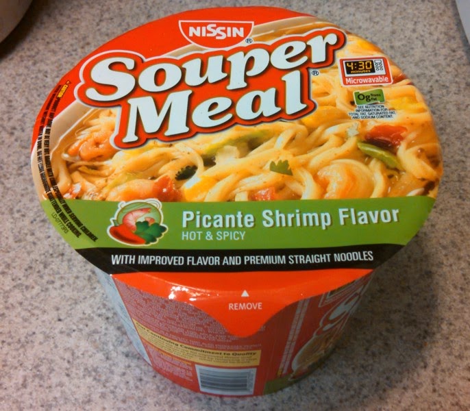 Ramen Butterfly: Nissin Souper Meal Picante Shrimp Flavor