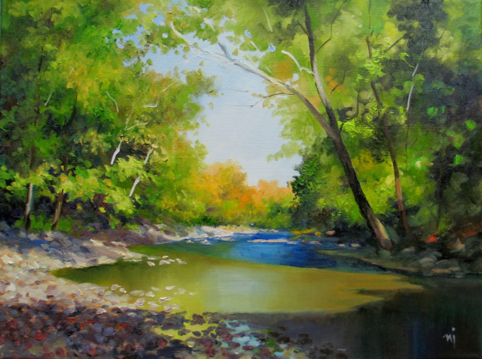 Nel's Everyday Painting: Rock Creek - SOLD