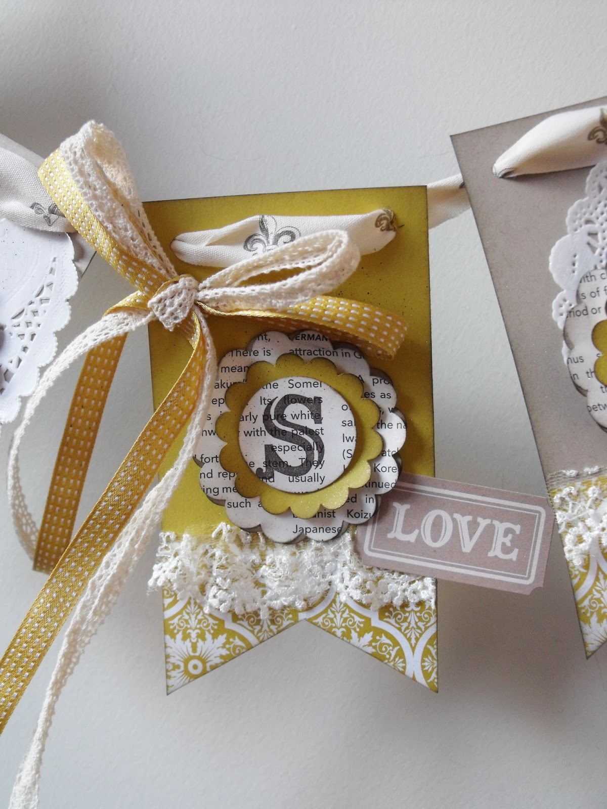 roses in my heart: "Bless" Banner - Artisan Embellishments