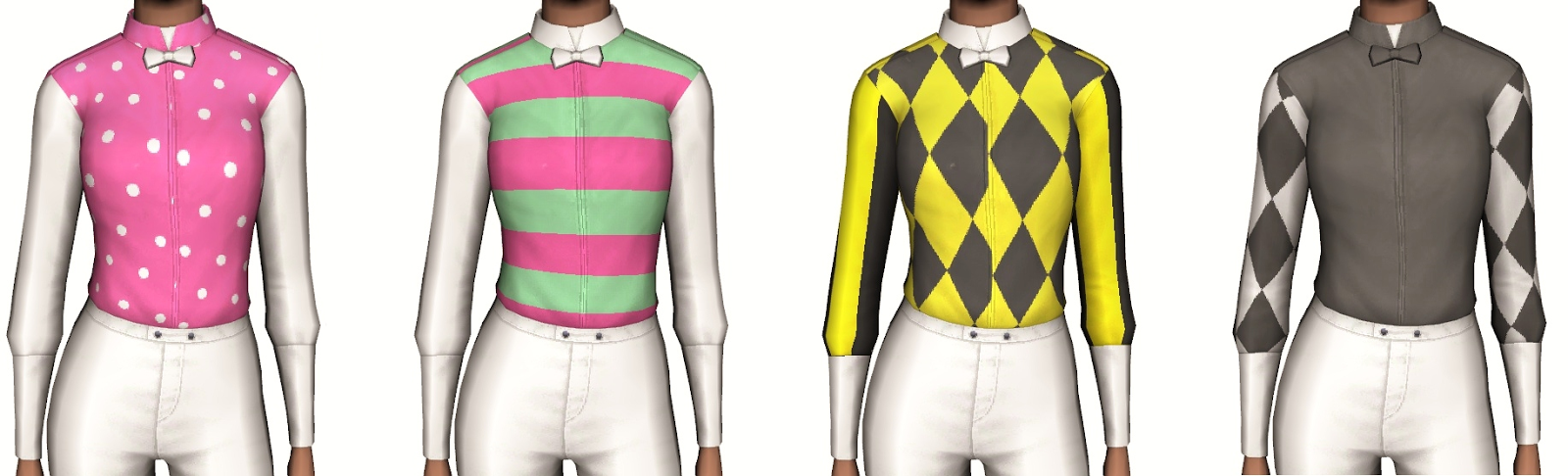 X-tina Sims Equestrian: Female Jockey Outfit Set 1