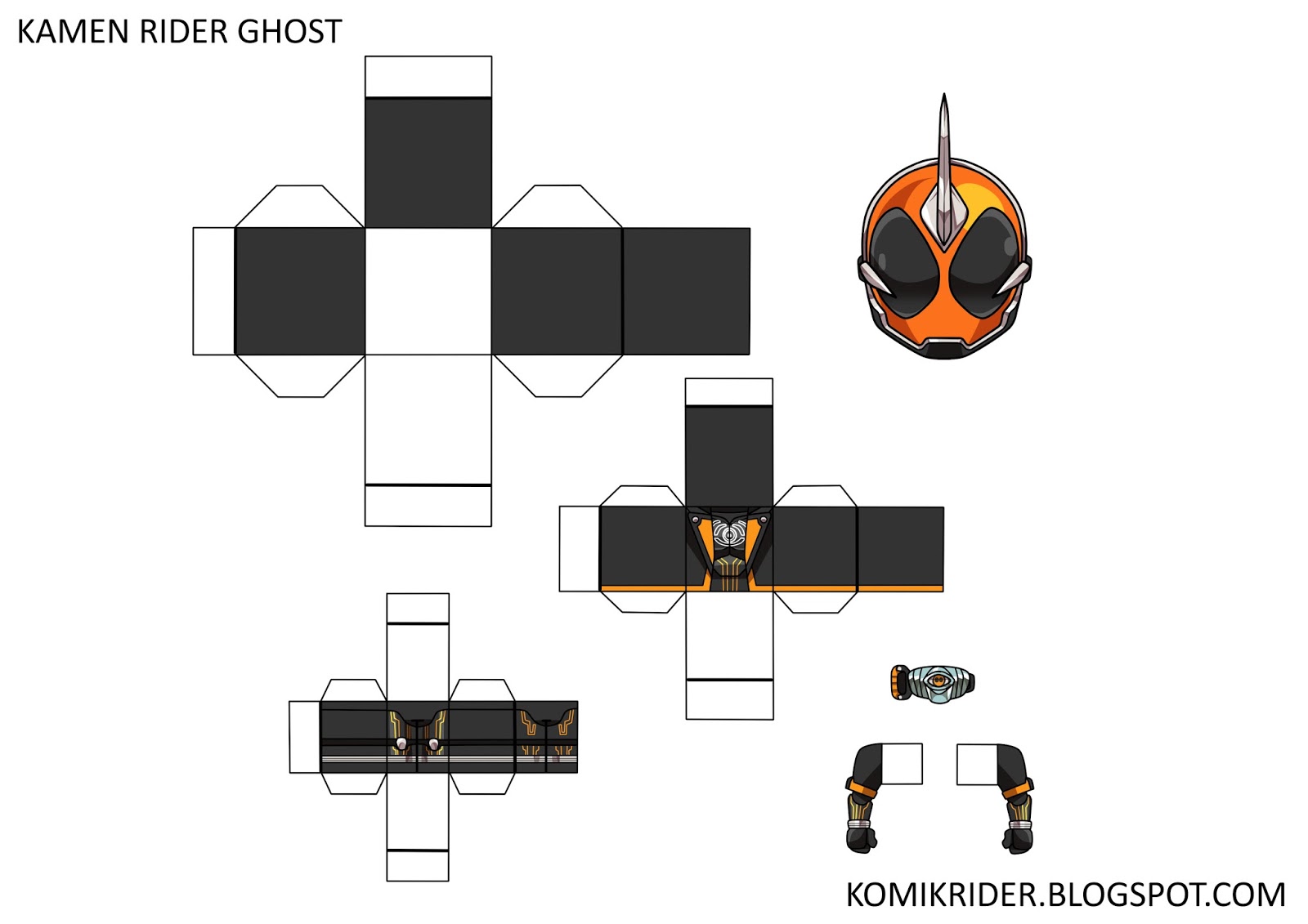Papercraft : Kamen Rider Ghost
