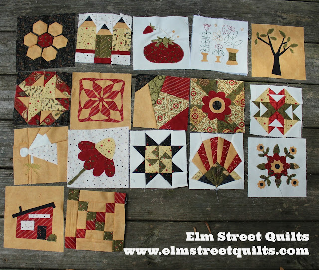 My 57 Splendid Sampler blocks | Elm Street Quilts