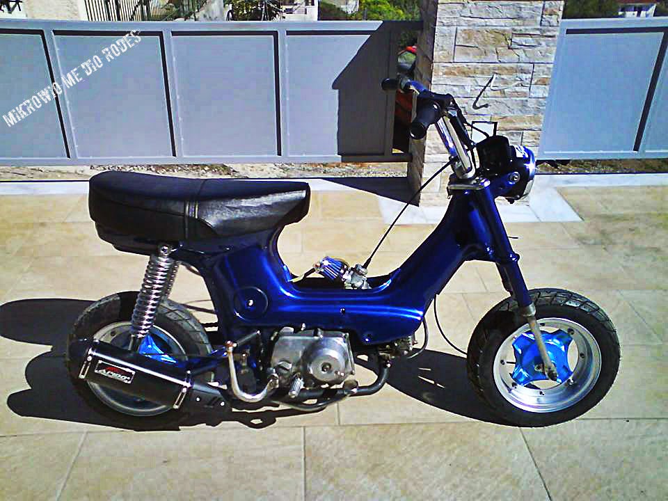 Mikrowio me dio rodes: Honda Chally 72cc Apido