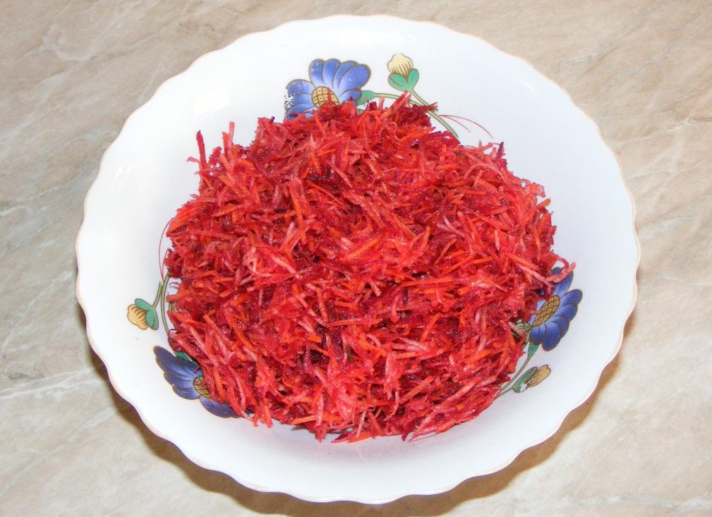 Salata de telina morcov si sfecla rosie Retete vegetariene ...