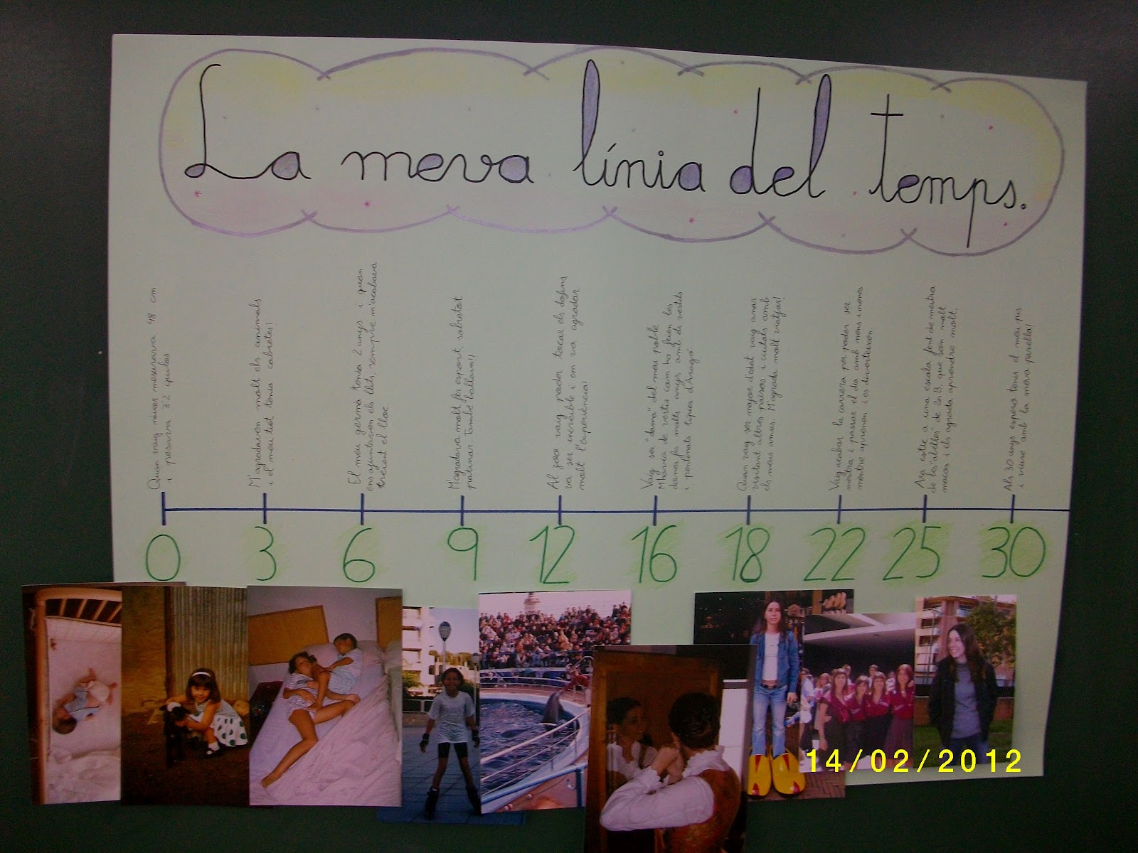 El nostre projecte: Les nostres ABELLES: La meva línia del temps