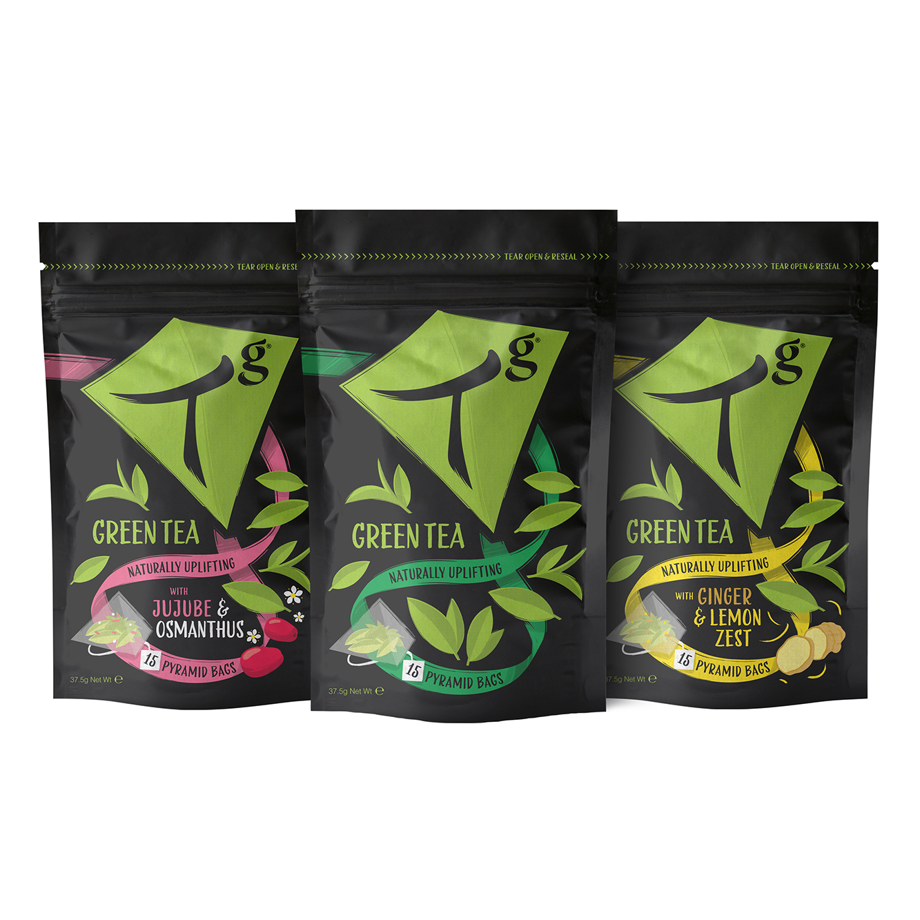Tg Green Tea Pouches on Packaging of the World - Creative Package ...