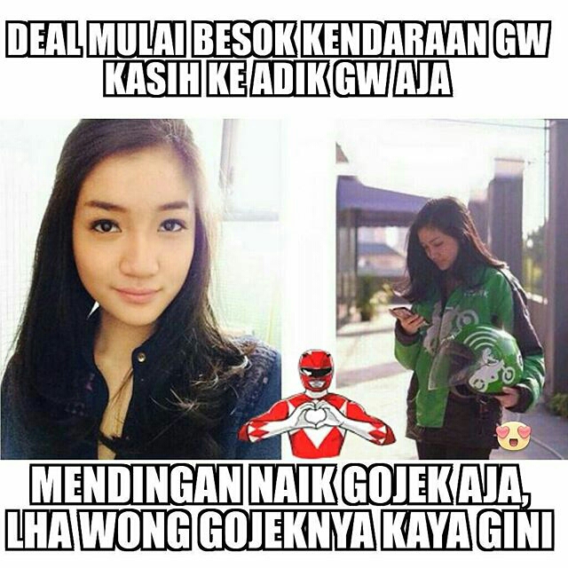 Kumpulan Gambar Meme Tentang GOJEK Terbaru