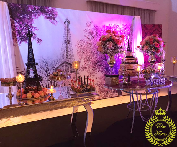 Bless Festas Eventos Decoraçao: Decoração Tema Festa Paris.