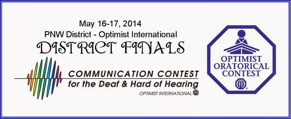 PNW District Optimist Clubs: Where will you be on May 17, 2014?