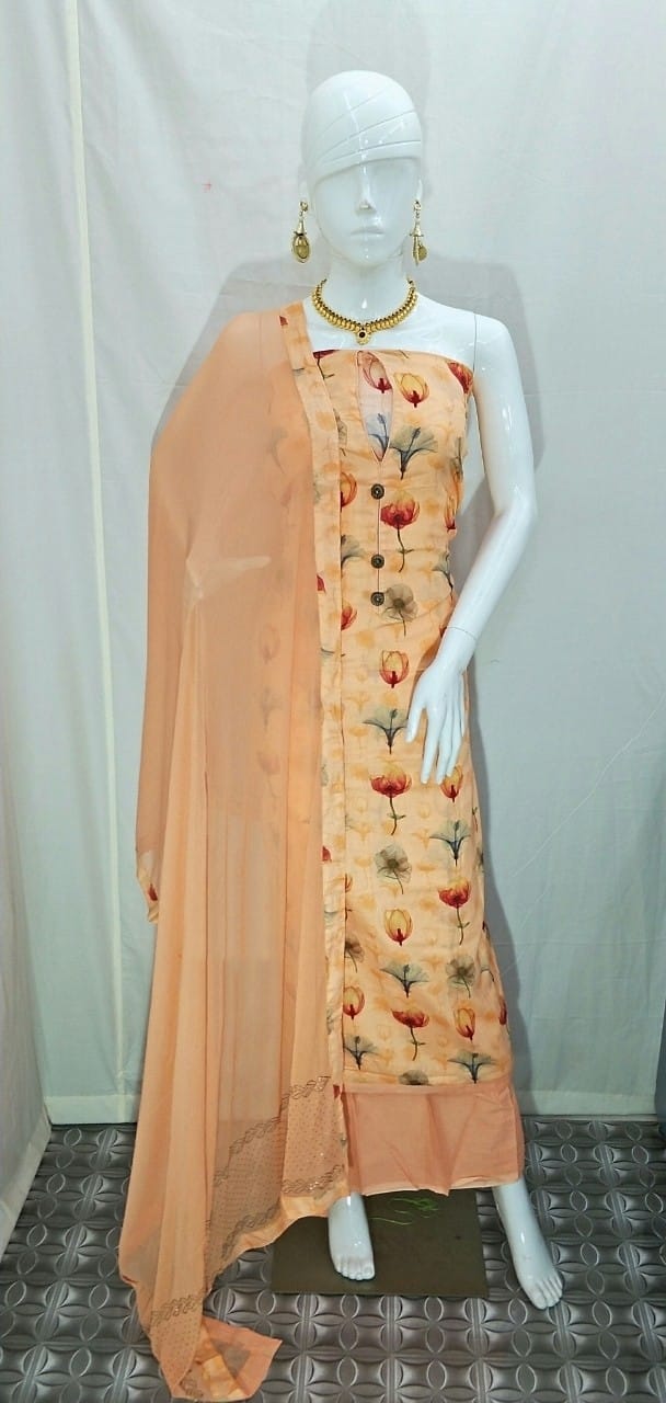 Cotton Digital Print Dress Materials