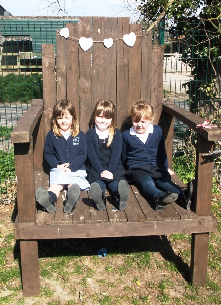 Martham Primary School: Reception's new storytelling chair.