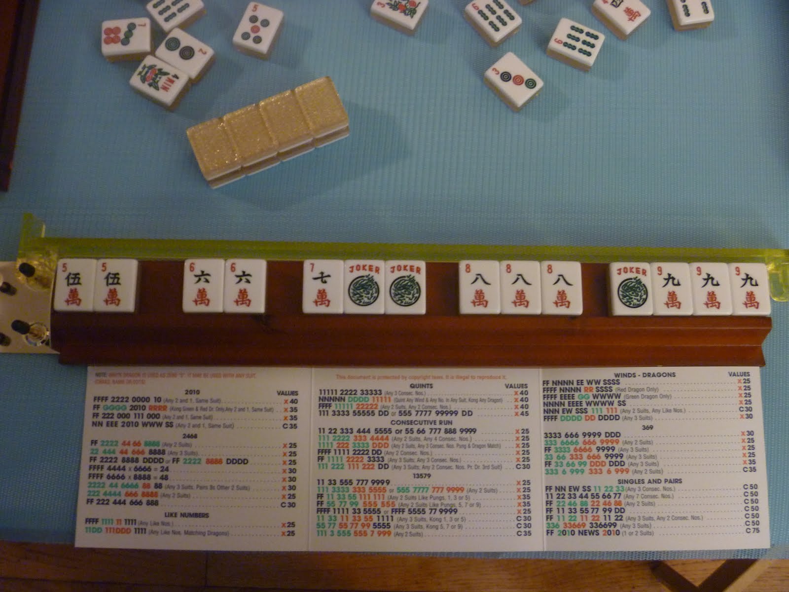 my mint green house: mmmmmm-mah jongg!