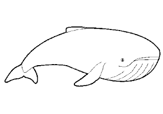 Dibujos para imprimir y colorear: Ballenas para colorear