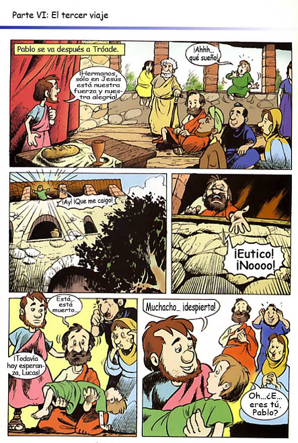 VIVAMOS LOS ESCRITOS DE PABLO: Comic: LA EVANGELIZACIÓN DE PABLO
