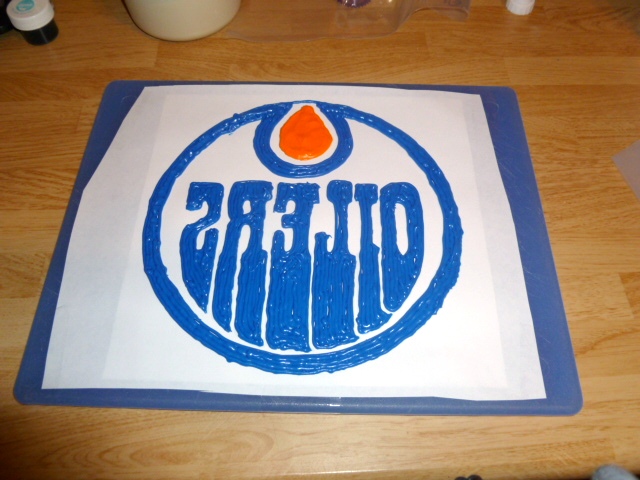 Lainycakes: Edmonton Oilers Birthday Cake Using Frozen Buttercream ...