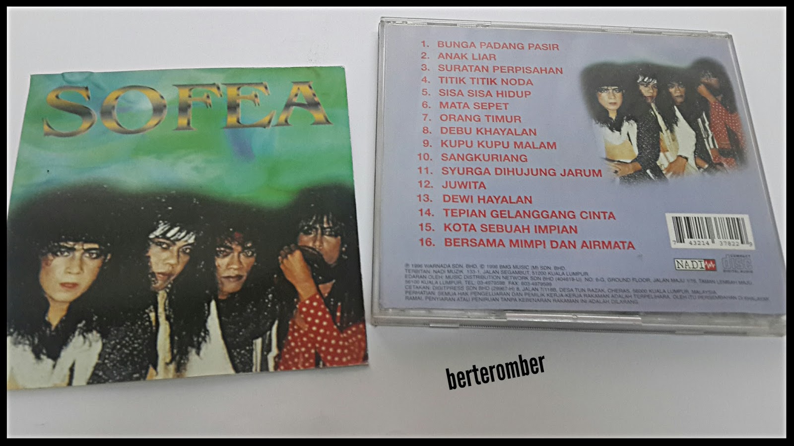 BERTEROMBER: Sofea - 16 Lagu Hits Best Of The Best