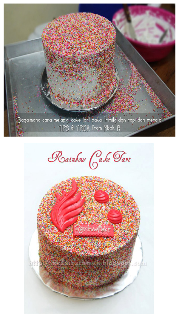 Kedai Rachmah: Bagaimana Cara Melapisi Cake Tart dengan Trimit/Spikle
