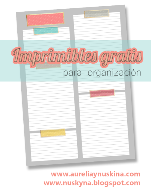 Planning para descargar - Imprimibles y PNG gratis para scrapbooking y otras manualidades.