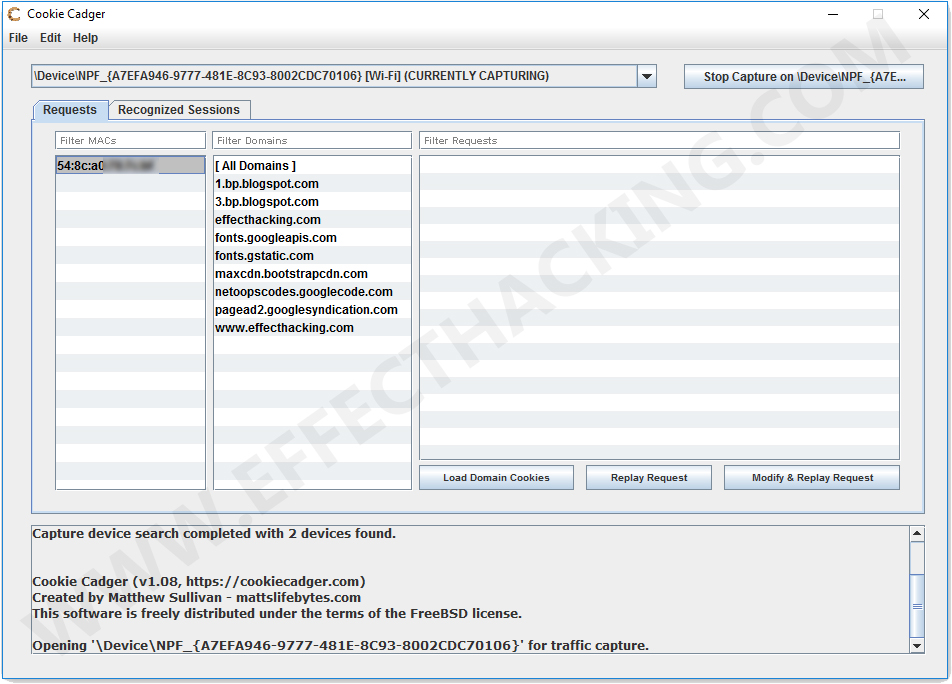 Cookie Cadger - Free Tool For Identifying Information Leakage and Hijacking Sessions