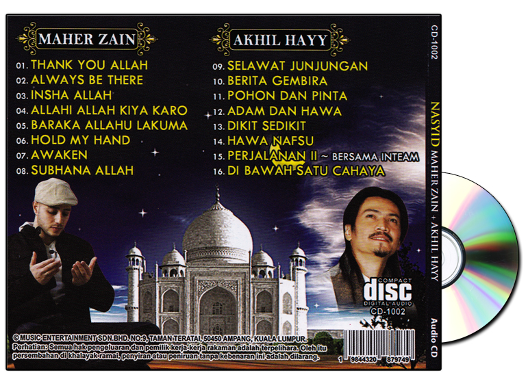 DVD / VCD / CD / MP3 ONLINE: Nasyid - Kompilasi Maher Zain vs Akhil Hayy