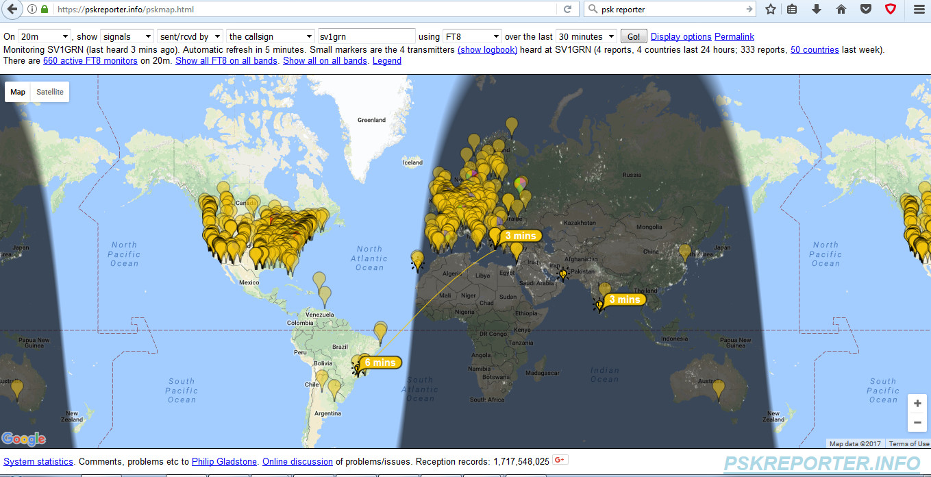 SV1GRN: Γεωμαγνητική καταιγίδα