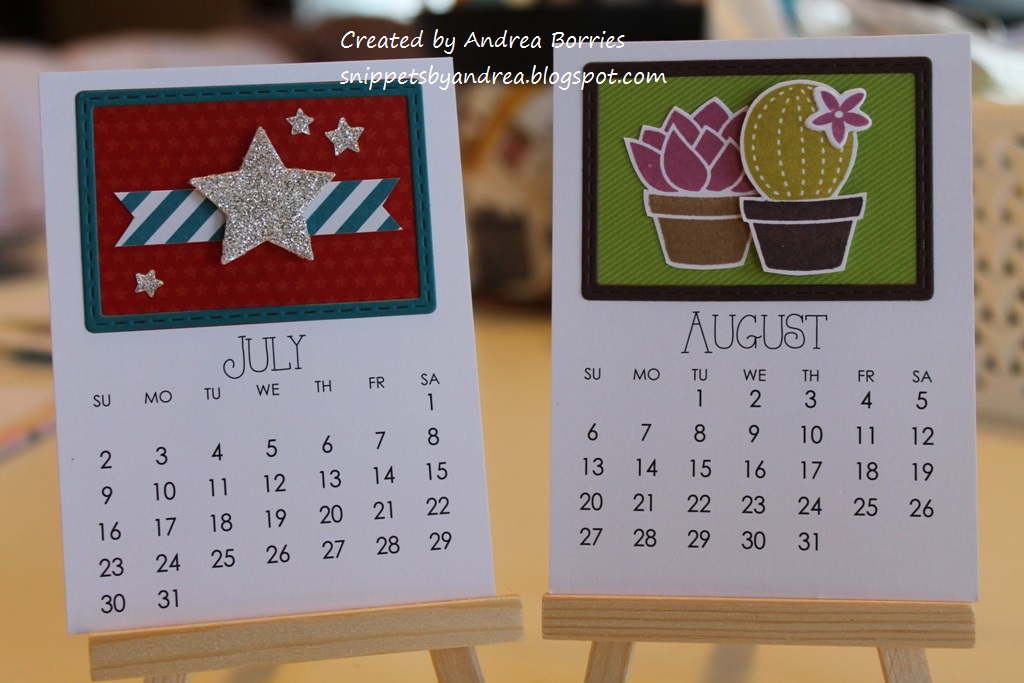 Snippets: 2017 mini desktop calendar