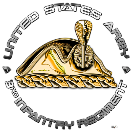 Military Insignia 3D : 1st, 2nd & 3rd U.S. Army Infantry Regiments