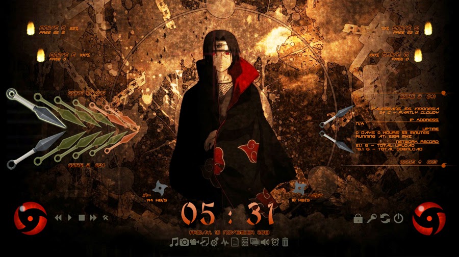 Skin Rainmeter Naruto Shippuden | AnimeSkin