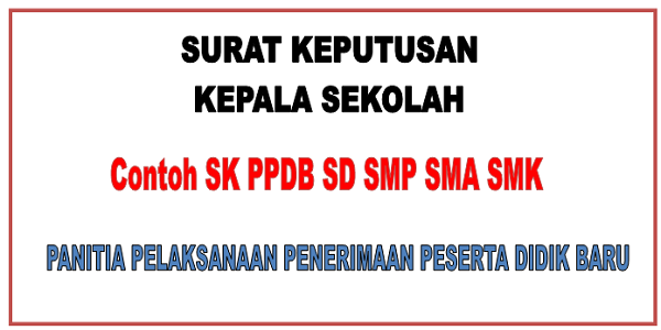 Contoh SK PPDB 2019/2020 SD SMP SMA Terbaru Format Woard - Guru Suka ...