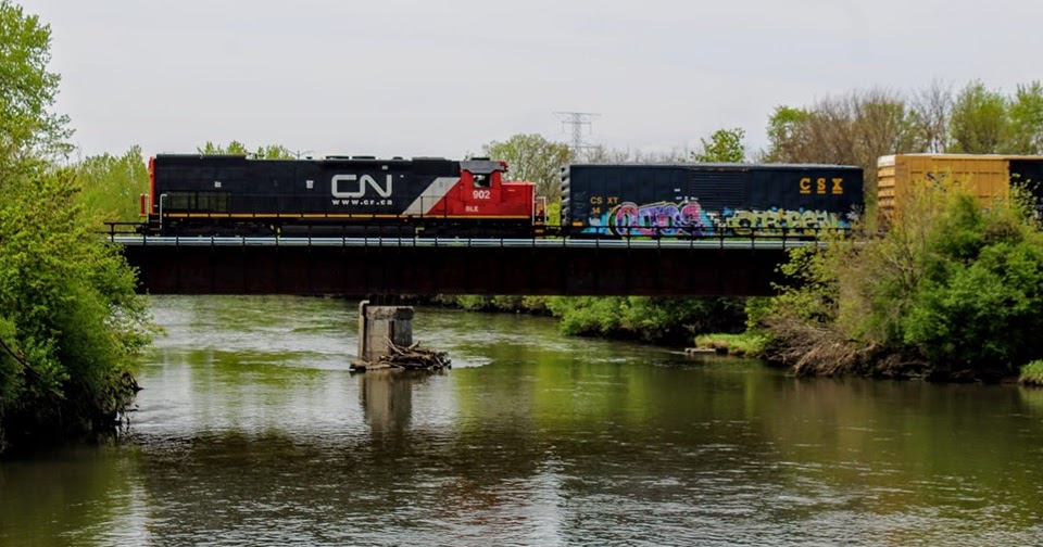 Industrial History: CN/EJ&E Bridge over DuPage River in Plainfield, IL