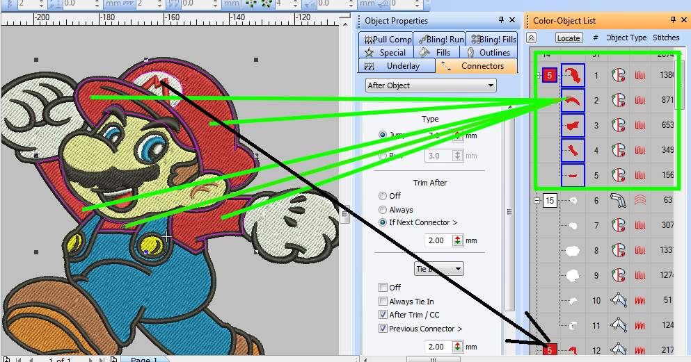 Cara Menyusun Object List Wilcom - AGUNG TUTORIAL