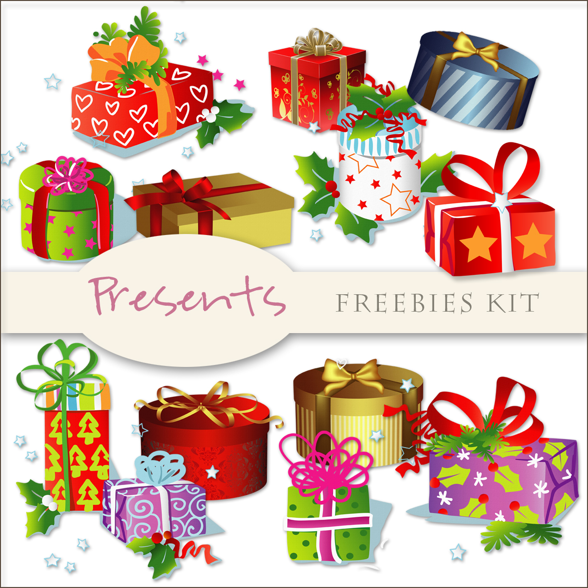 Scrap. DOT: Freebies Gifts Boxes Kit