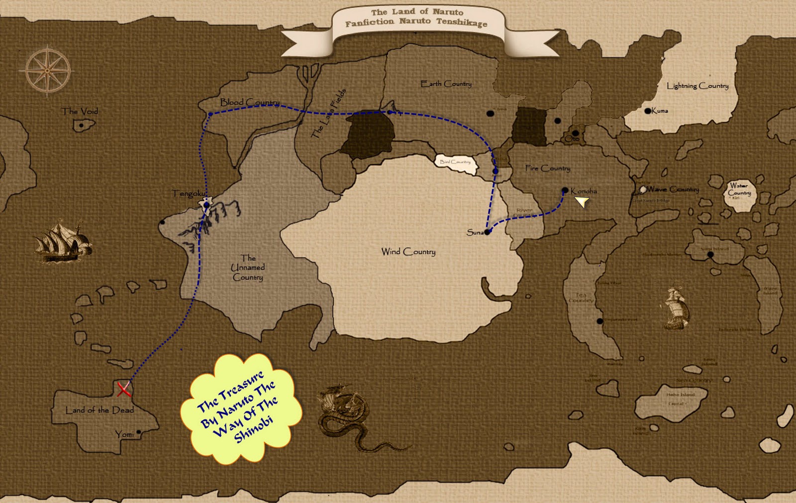 naruto the way of the shinobi: The map of big treasure La carte d’un ...