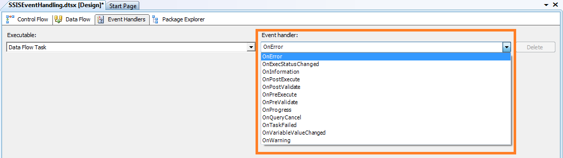 Microsoft SQL Server Knowledge Bank: SSIS Event Handling