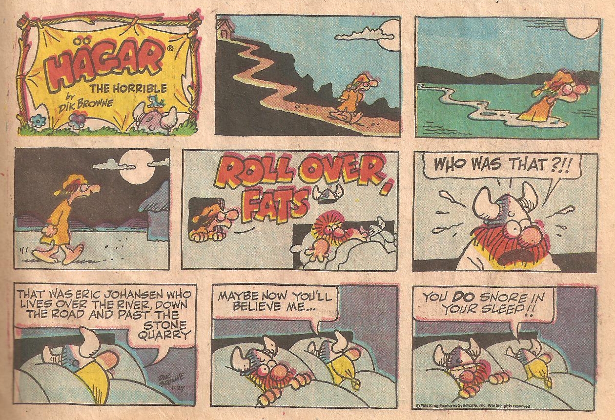 Sunday Comics Debt: It's Raining, It's Pouring, My Old Man is Snoring