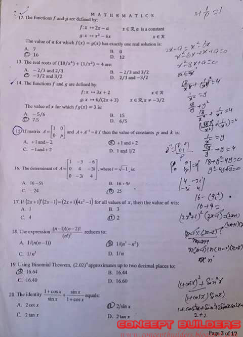 ECAT Past Paper 2014 (ORIGINAL)