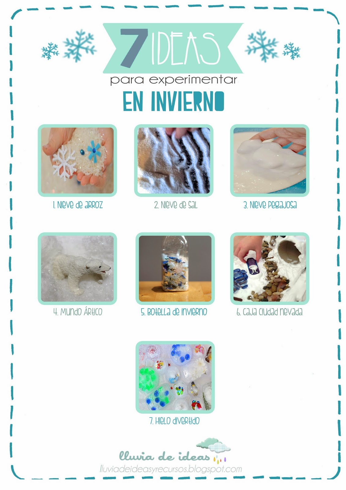 Recursos: Ideas para experimentar en Invierno - LLUVIA DE IDEAS