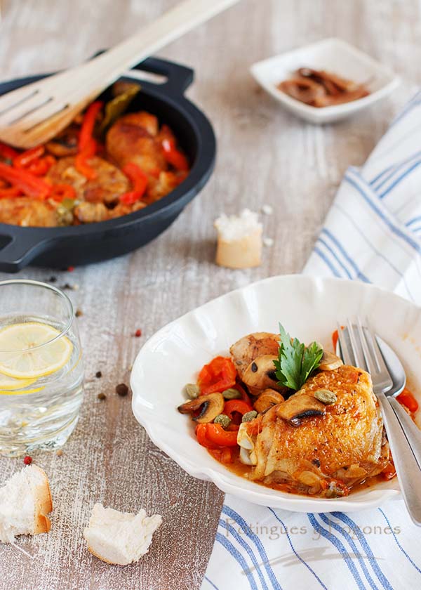 POTINGUES Y FOGONES: Pollo mediterráneo estilo Jamie Oliver